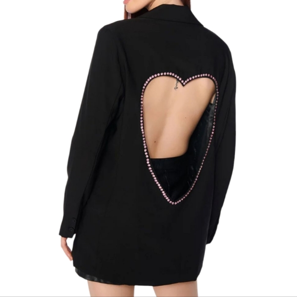 AKIRA | Jackets & Coats | Akira Open Back Black Blazer Size S | Poshmark